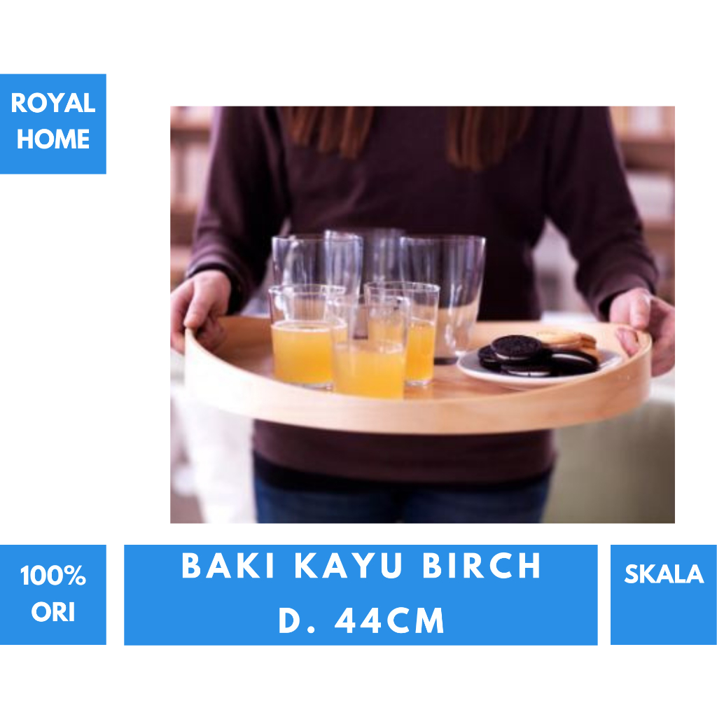 KAYU Birch wood tray measuring 44 cm | Shopee Malaysia