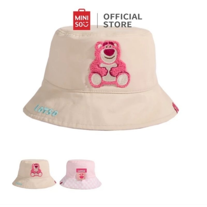 Miniso Hat - Disney Pixar Lotso Collection Loop Stich Bucket Hat ...