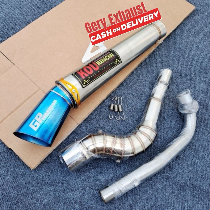 Open spec KOU pipe 1set Canister+Big elbow pipe for xrm 125 110 100 ...