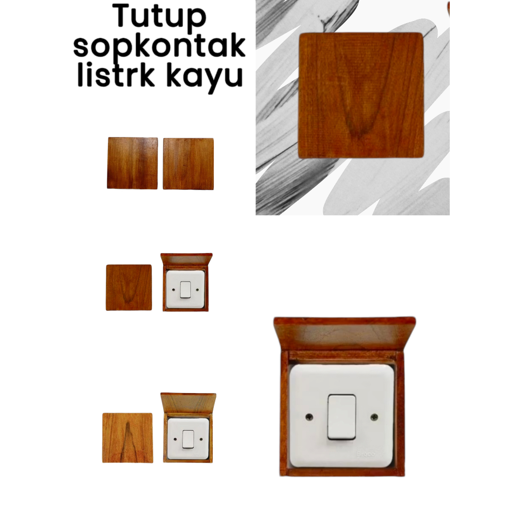 KAYU Wooden Switch frame Wooden Switch Cap Switch Cover | Shopee Malaysia
