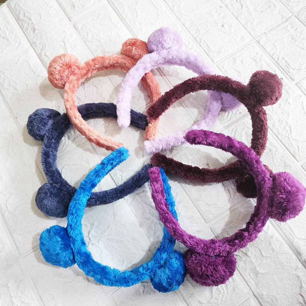 MERAH PUTIH Red WHITE POM POM HEADBAND / FUNNY HEADBAND / RI HUT ...