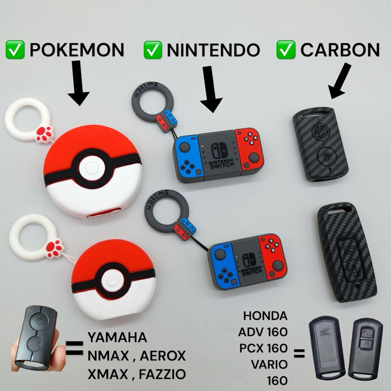 Keyless NINTENDO SWITCH POKEMON CARBON VARIO 160 ADV 160 PCX 160 NMAX ...