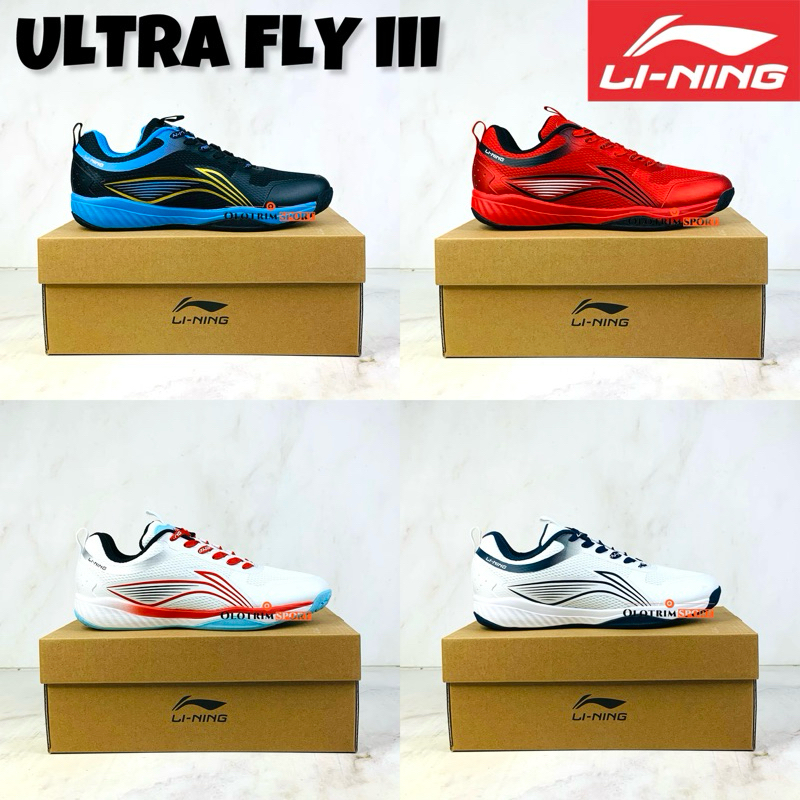 Lining ULTRA FLY 3 iii UltraFly Original Badminton Shoes | Shopee Malaysia