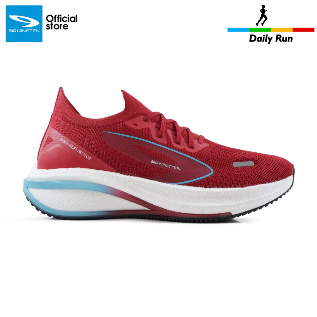 MERAH 910 Nineten Kishi-Run Active Running Shoes - Red/Blue-Light ...