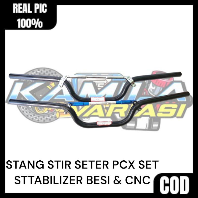 Pcx 150 160 Steering Wheel Handlebar SET CNC & Iron STABILIZER HONDA ...