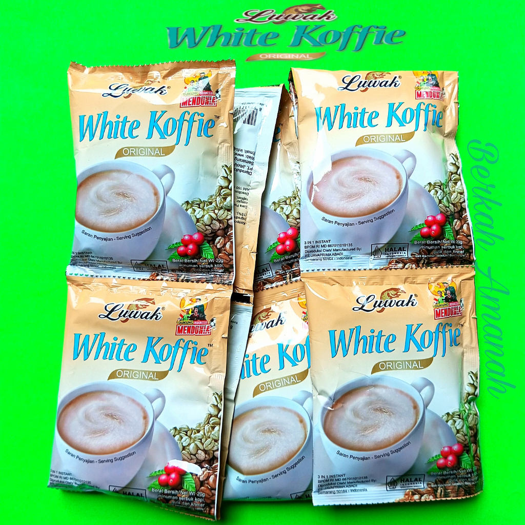 Luwak White Koffie Original 1 Plan contains 10 Sachets @20gram Original ...