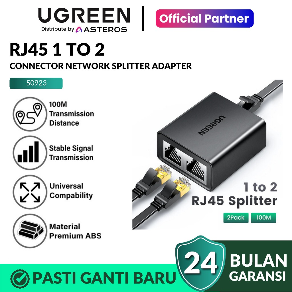 Ugreen 50923 RJ45 Splitter/Lan 1 to 2 Network Splitter 2 pack | Shopee ...