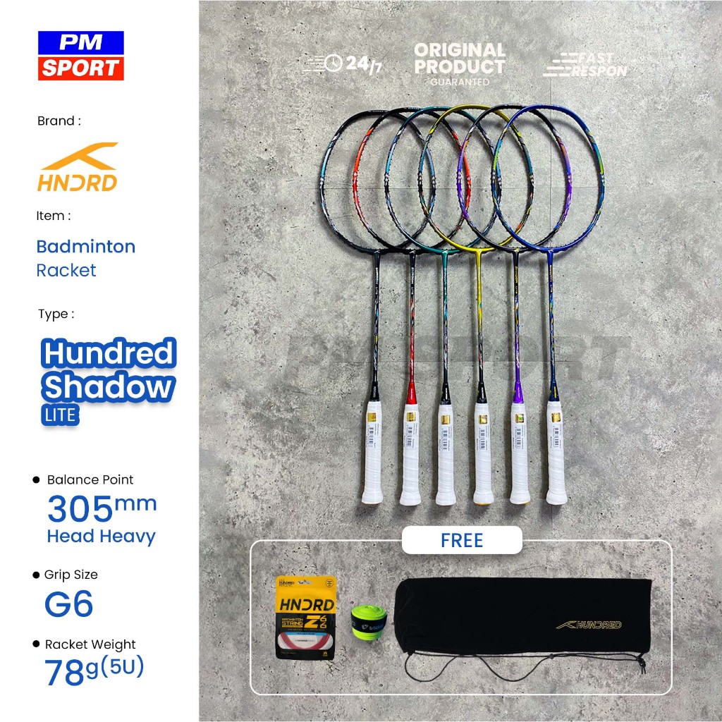 Original HUNDRED SHADOW LITE BADMINTON / BADMINTON RACKET | Shopee Malaysia