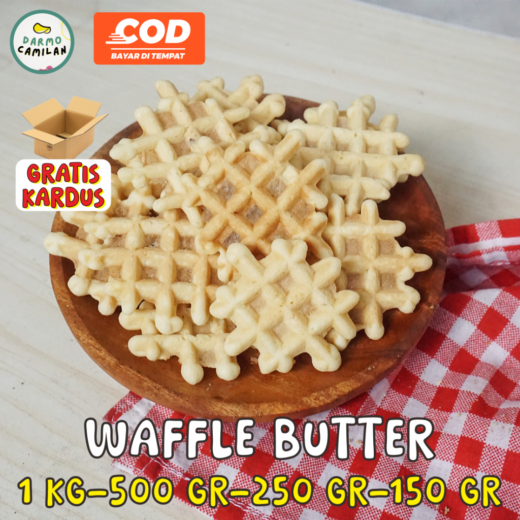 Waffle Butter 1kg 500gr 250gr Dry Waffle Cake - DARMO Snack | Shopee ...