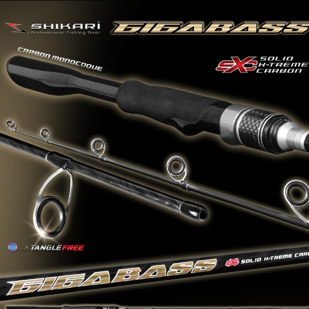 Shikari GIGABASS Spinning Rod - POLARIS - BLITZEN - AZULA Solid Carbon ...