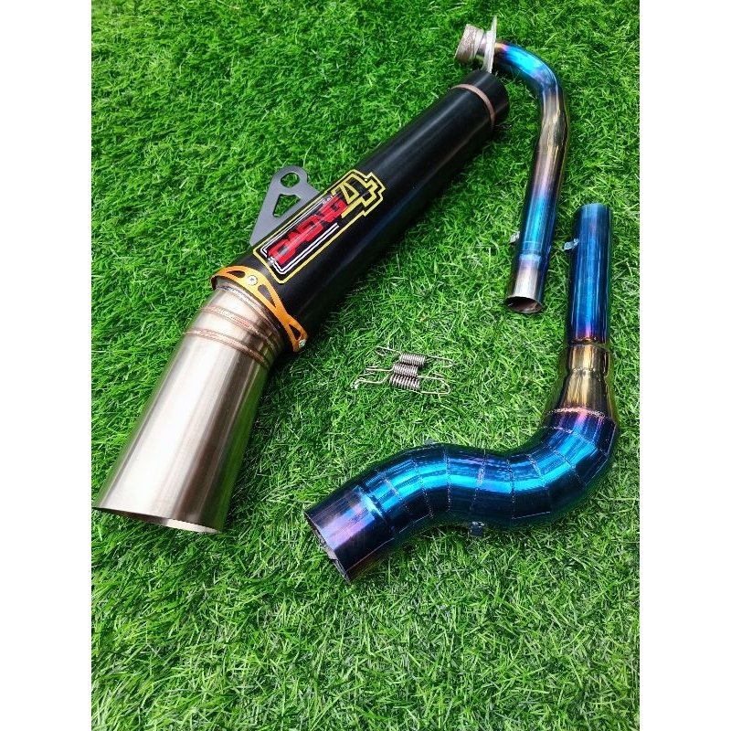 Daeng 4 Black Bluemoon pipe canister conical open specs exhaust pipe ...