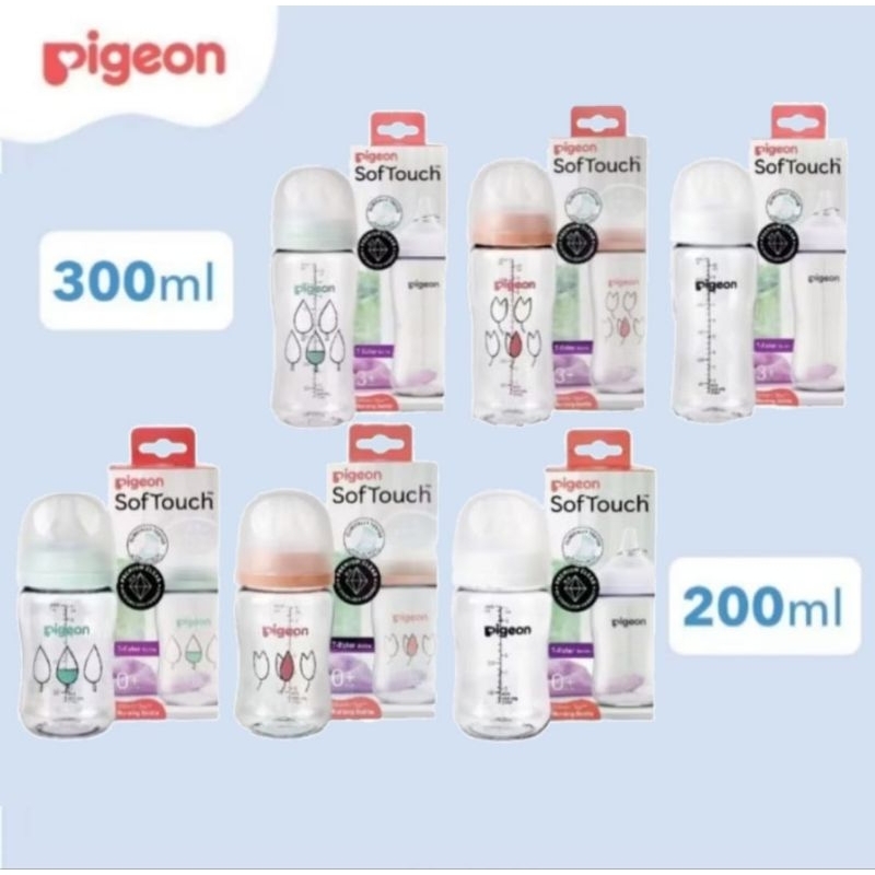 Pigeon SofTouch T-Ester Wide Neck Baby Milk Bottle BPP 200ml 300ml | Shopee Malaysia