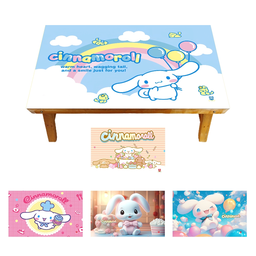 KAYU Cinnamoroll Children's Wooden Character Folding Study Table ...