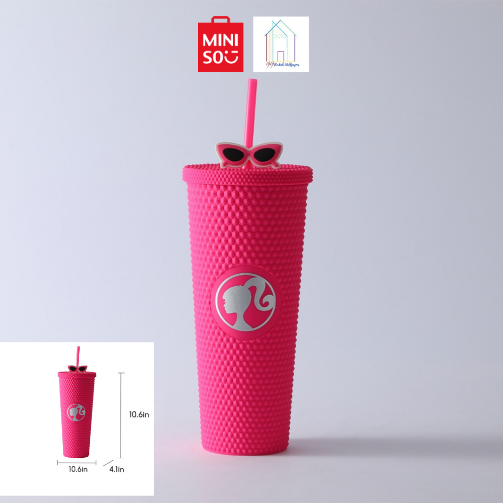 Miniso OFFICIAL Miniso X Barbie Series Durian Straw Cup tumbler ...