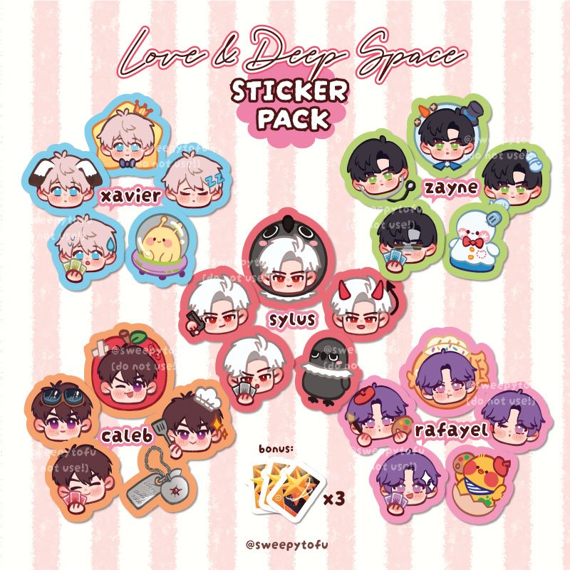LADS Deco Sticker Love and Deep space Pack set 28pcs Deco Sticker Sylus Xavier Rafael Zayne ...