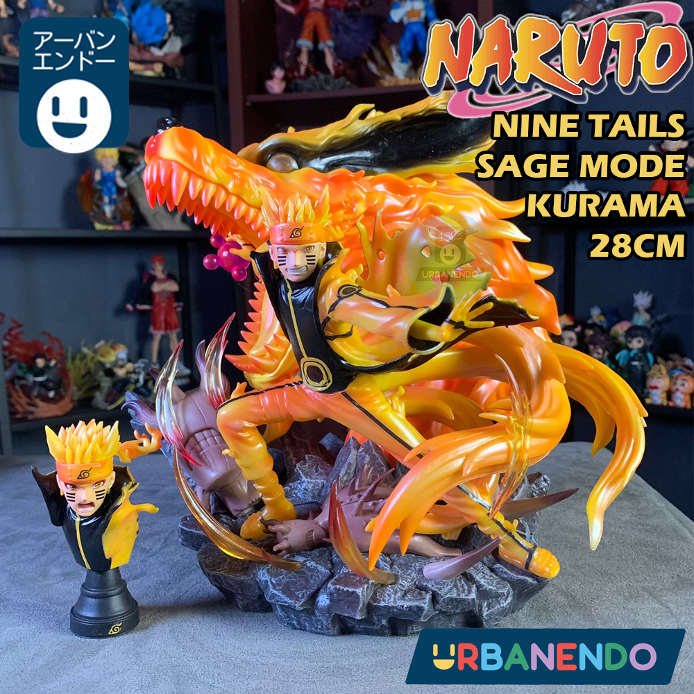 Naruto Nine Tails Sage Action Figure Mode 28cm BIG SIZE Naruto Baron ...