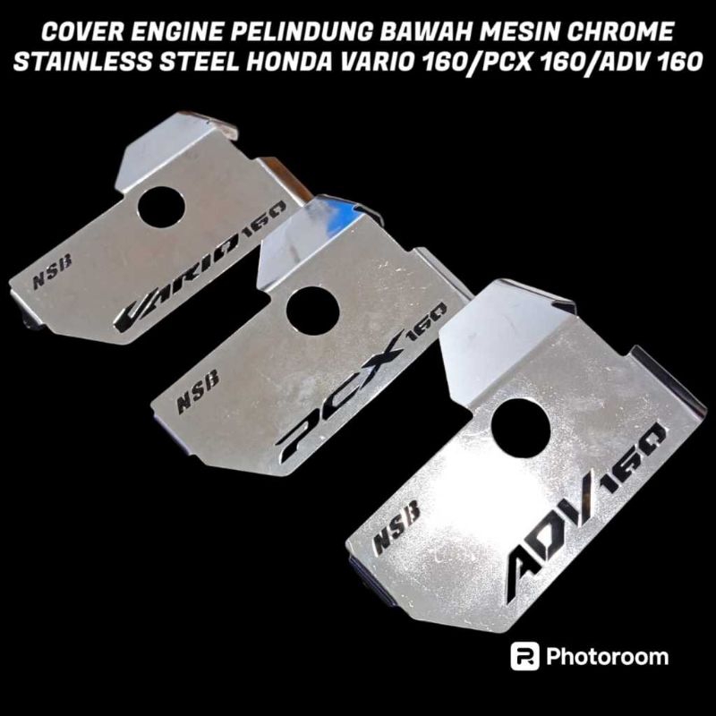 MESIN Engine PROTECTION ENGINE COVER CHROME ENGINE COVER HONDA PCX 160 ...