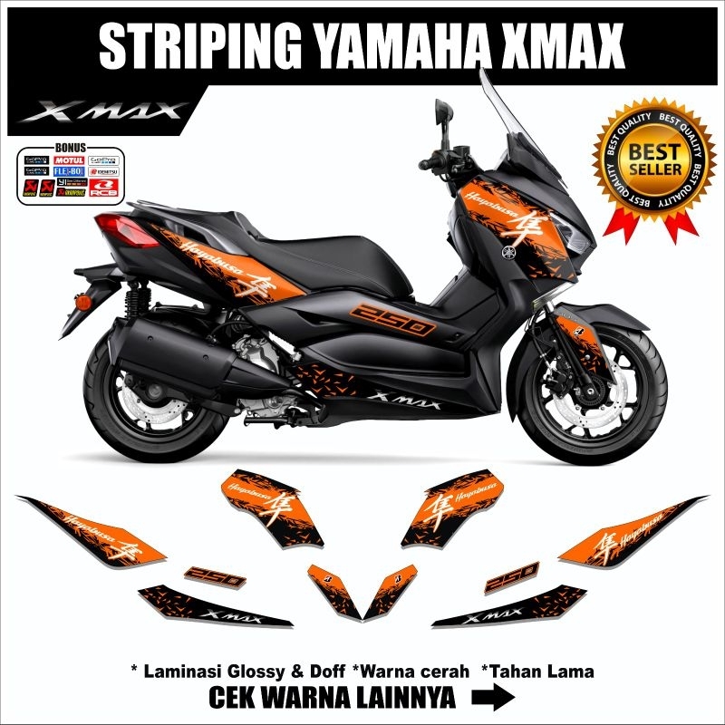 Sticker Decal Yamaha Xmax 250 Old Hayabusa Edition/Sticker Striping ...
