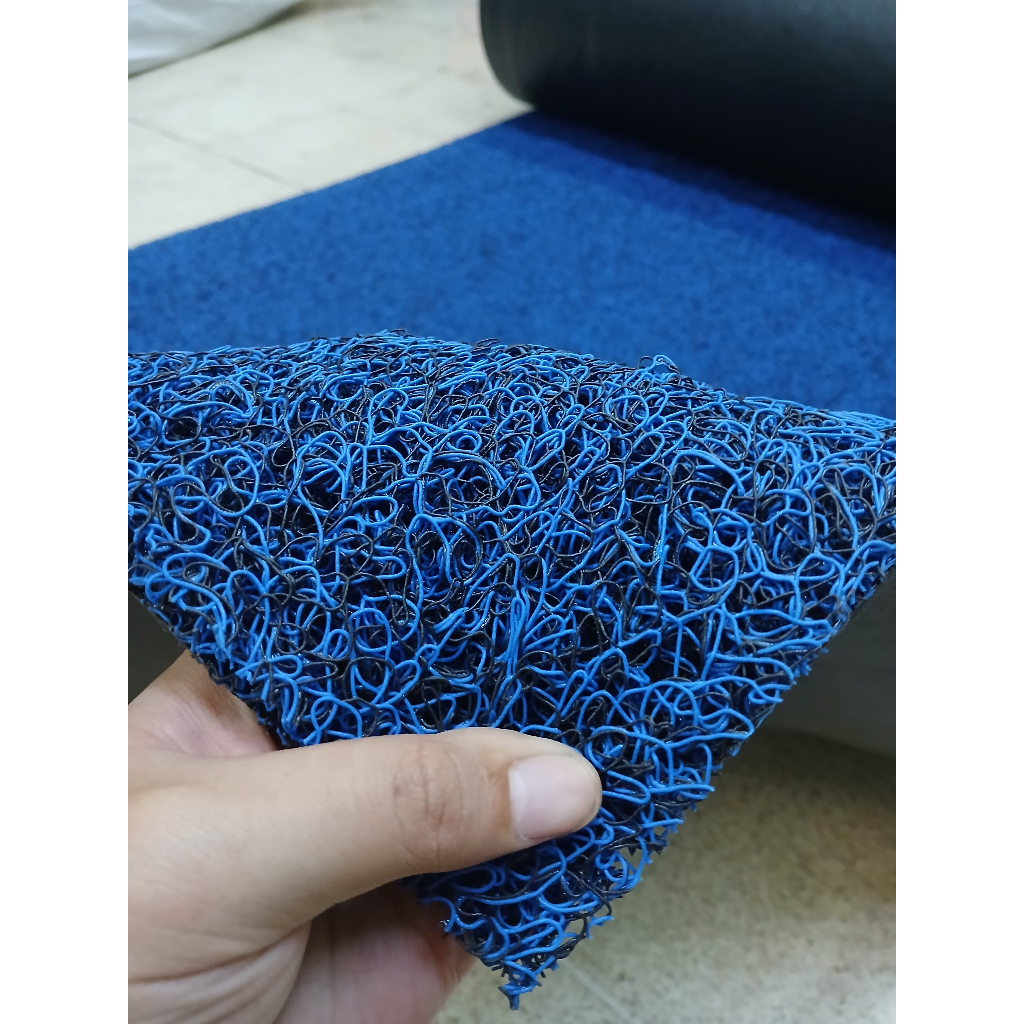 Anti Slip PVC Noodles Rubber Carpet/Vermicelli Meter 1m x 1.2m - BLUE ...
