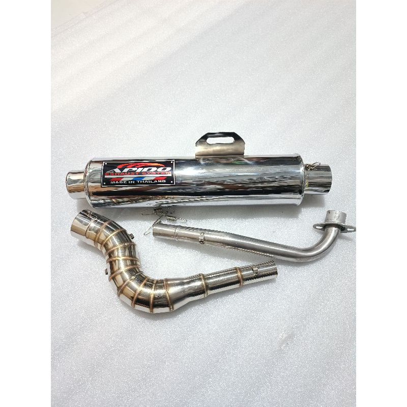 Apindo Pipe canister conical open specs exhaust Pipe for Wave 125 Xrm ...
