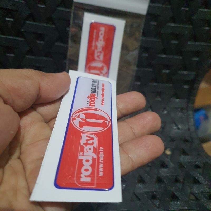 Embossed tv rodja sticker measuring 10 x 3cm | Shopee Malaysia