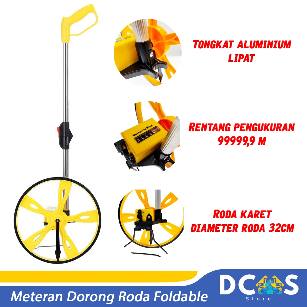 Foldable Wheel Push Meter / Heating Wheel Meter / Long Measuring Tool ...