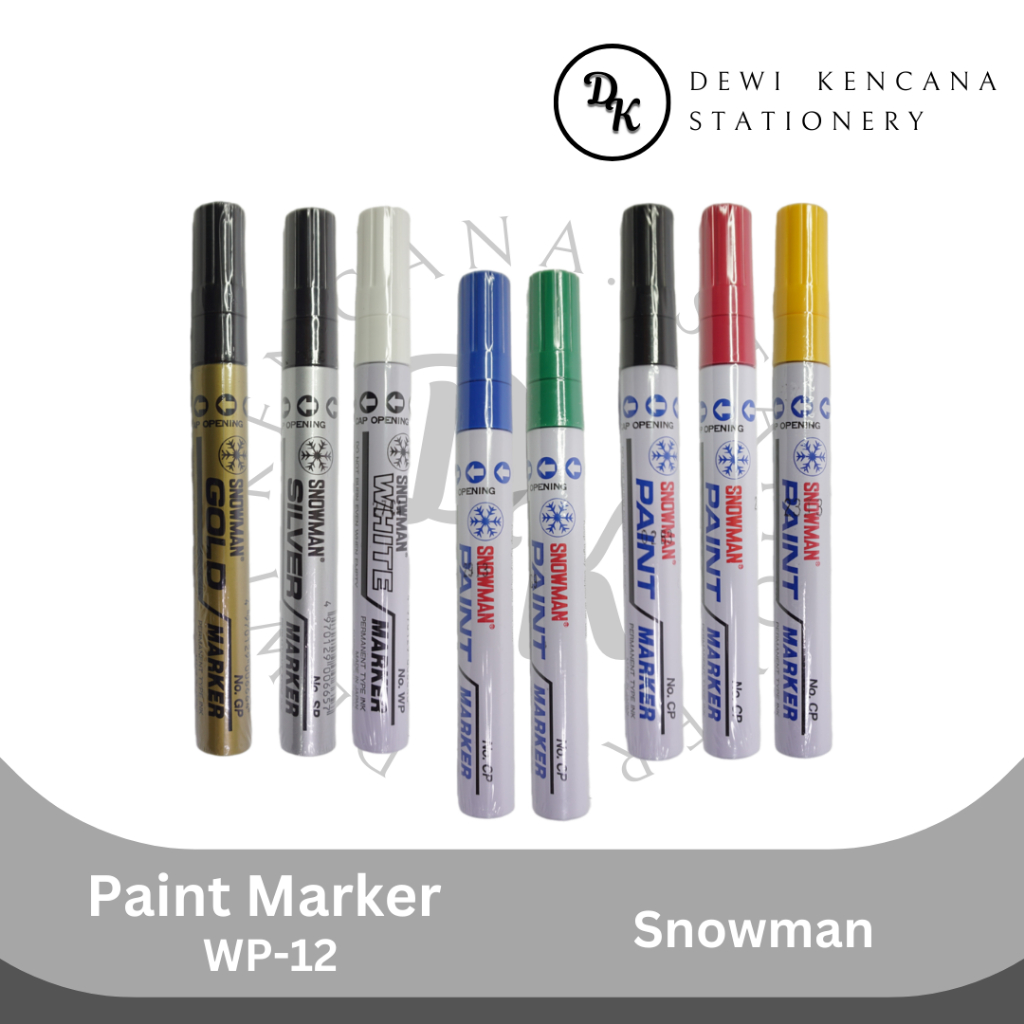 Permanent Paint Marker Medium SNOWMAN Marker | Shopee Malaysia