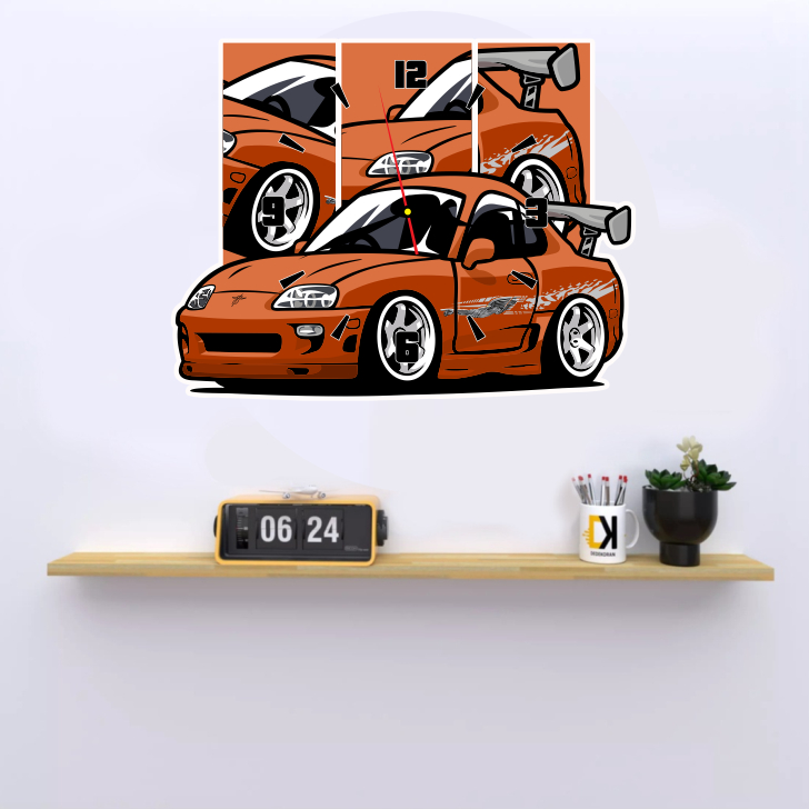 Gilan Wall Clock TOYOTA SUPRA MK4 FAST FURIOUS BRIAN O CONNOR JDM ...