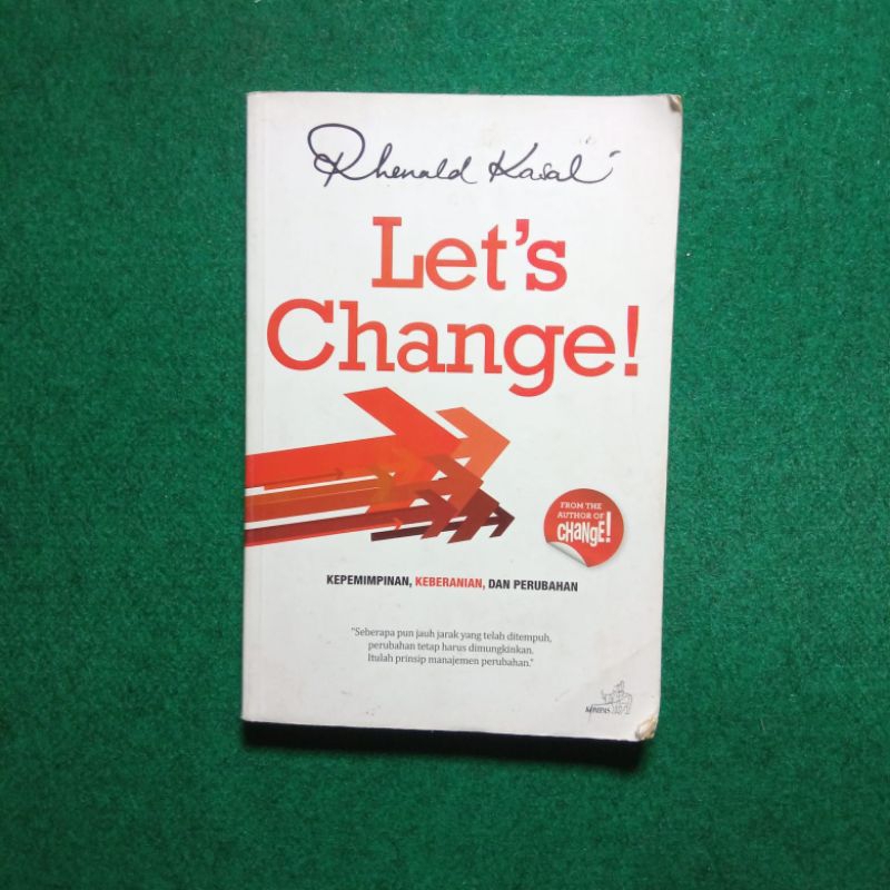 ORIGINAL Let's Change book! - Rhenald Kasali | Shopee Malaysia
