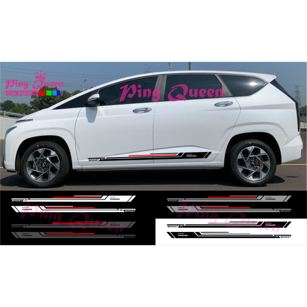 Stargazer Side BODY STICKER LIST Latest MOTIF CUTTING HYUNDAI STARGAZER ...