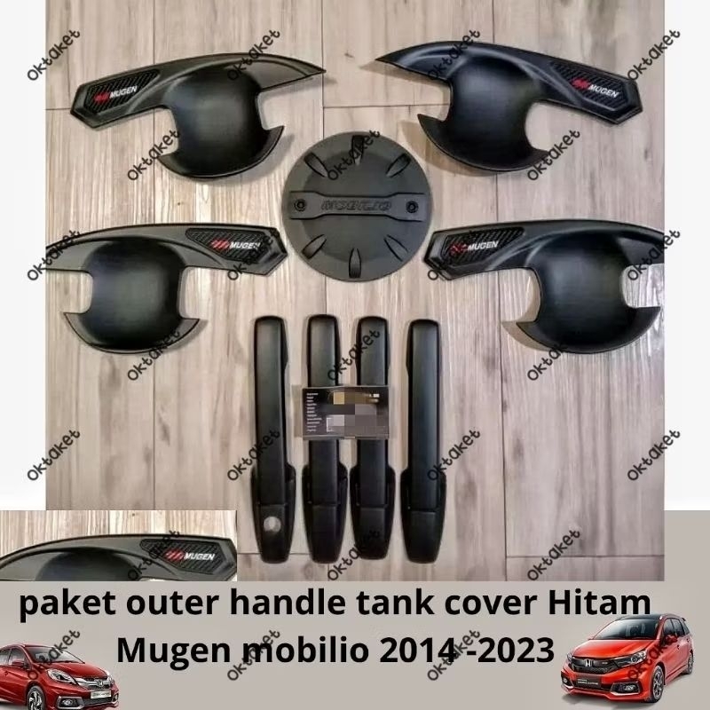 HITAM Package outer handle tank cover mobilio 2014 2016 2017 2020 2024 ...