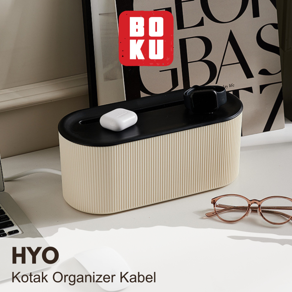 |Boku| Hyo Plastic Charger Cable Organizer Box Storage Box Aesthetic ...