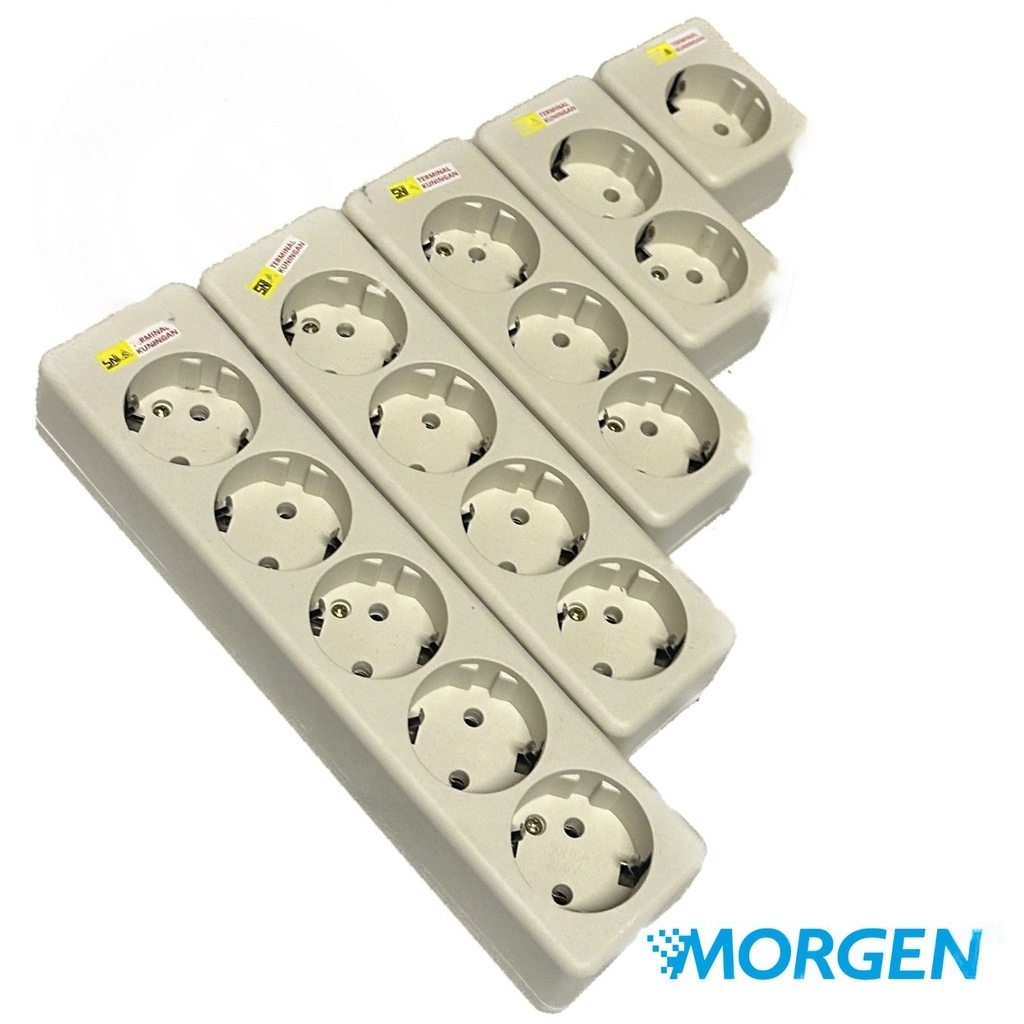 Morgen Grounded Socket 1 2 3 4 5 Holes Brass Terminal SNI Original ...
