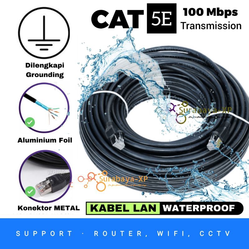 LAN Cable 25M UTP STP CAT5E 25 M 25 Meter 25Meter FTP Outdoor SPECTRA not 20 meters | Shopee ...