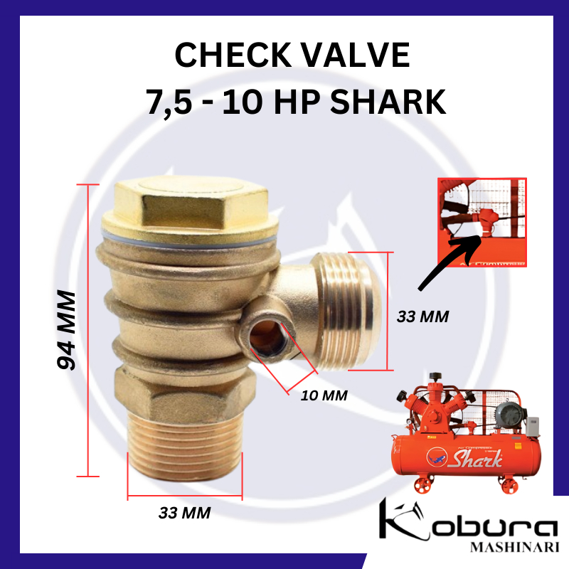 Check Valve 7.5-10 HP Shark Tank Valve One Way Valve Air Compressor ...