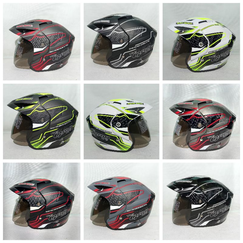 HITAM Takira HELMET WITH SNI BLACK SINGLEVISOR COWO MOTIF | Shopee Malaysia