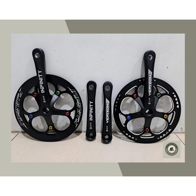 Crank Gear 53T Alloy SYTE Single 1 stack Bicycle Crank 1 stack 53T ...