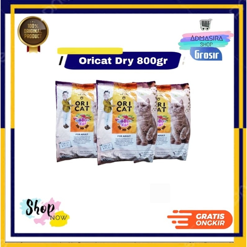 Oricat Adult 800gram-Cat Food Box Ori Cat Fish Box 800gram | Shopee ...