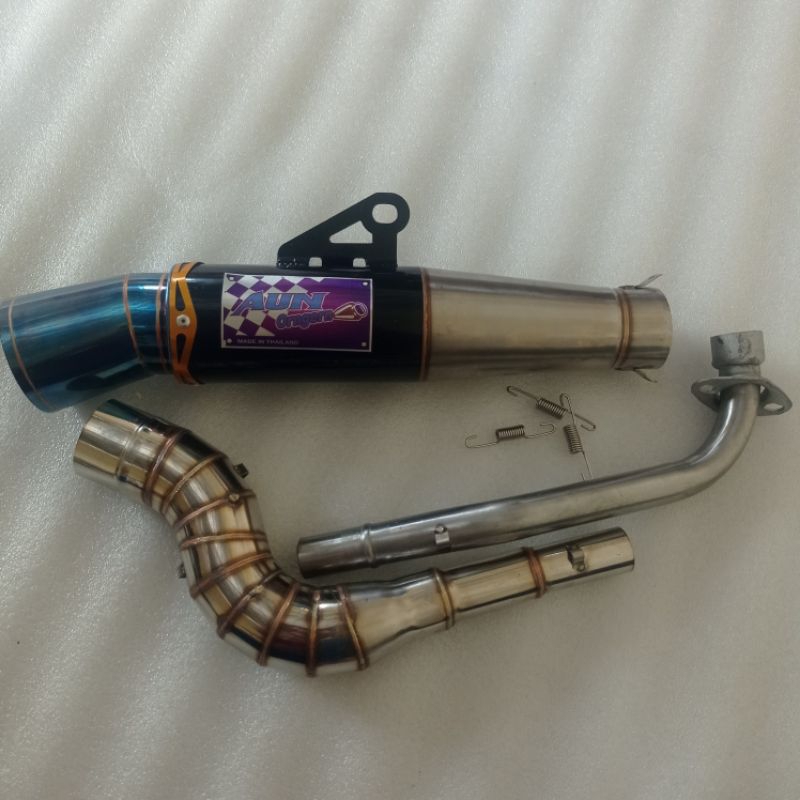 Aun Pipe canister conical open specs exhaust Pipe for Wave 125 Xrm 110/ ...