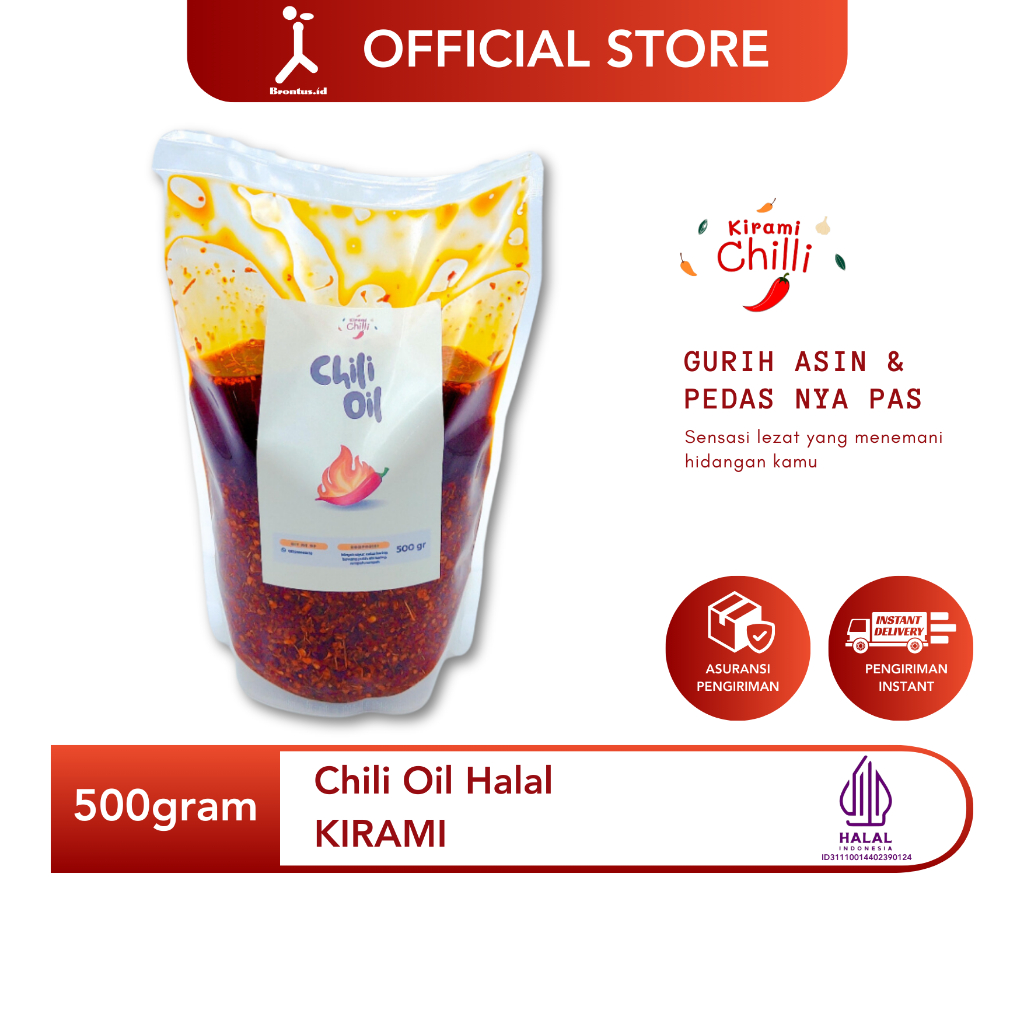 Halal Chili Oil 500 grams - Original Kirami | Shopee Malaysia