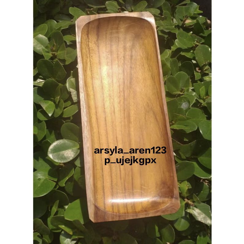 Teak wood square susi plate 10x25cm | Shopee Malaysia