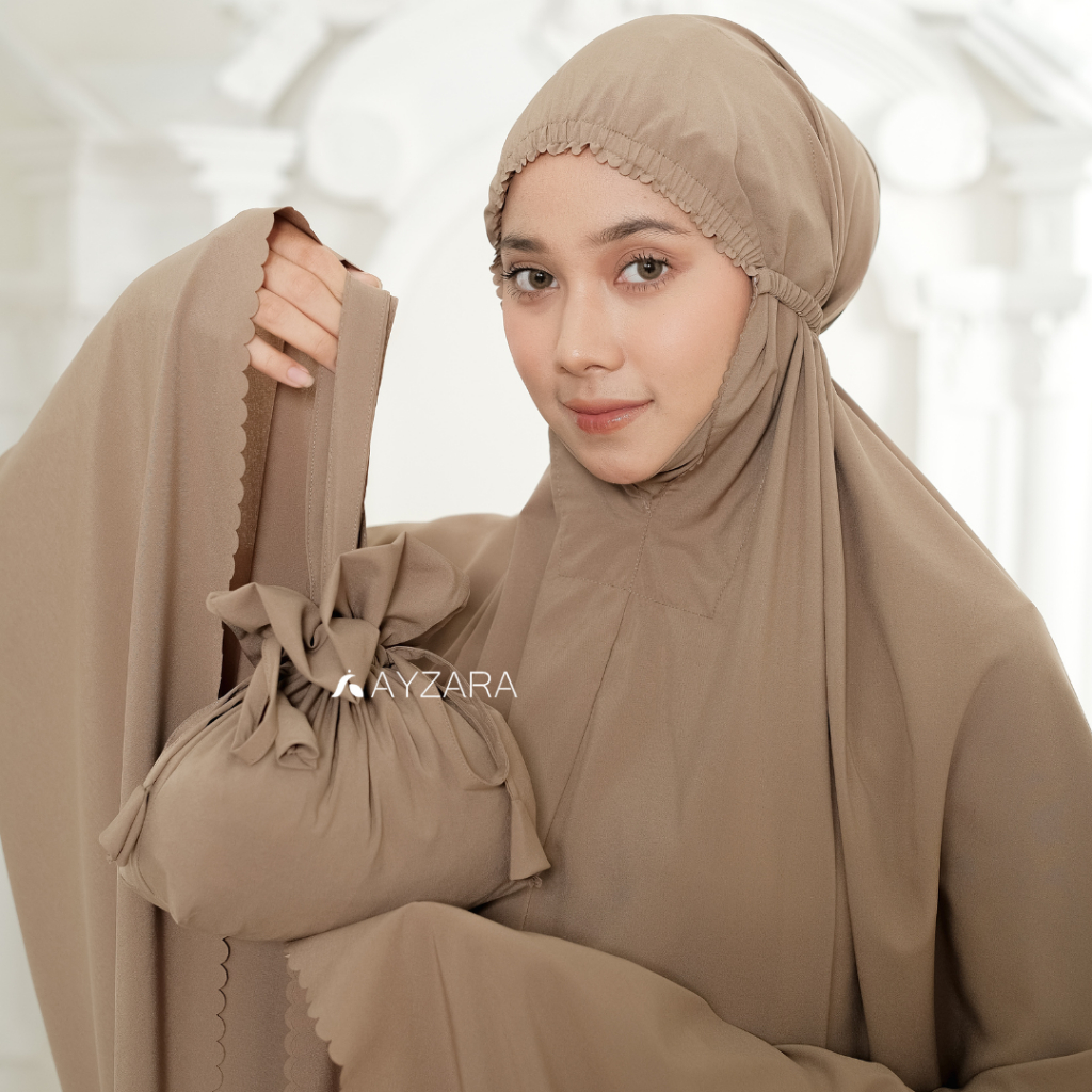 Ayzara - Ataya Series Plain Lite Adult Mukena | Shopee Malaysia