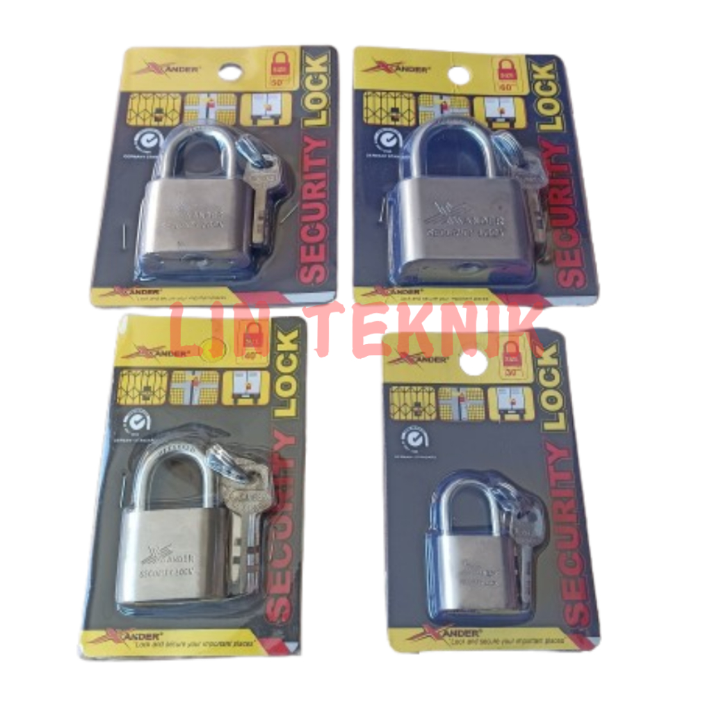 Xander Short Neck Padlock 30; 40; 50; 60 MM | Shopee Malaysia
