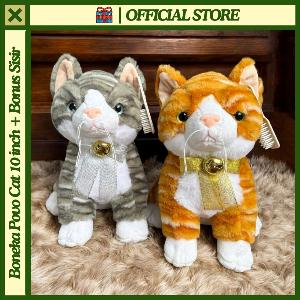[BONUS Comb] Povo Cat 10" Cat Doll - Gift Center | Shopee Malaysia
