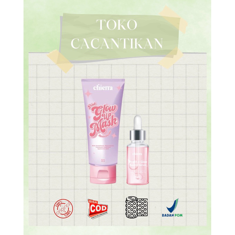 [ORIGINAL Reseller] Pink Glow Up Mask by Chierra Brightening ...