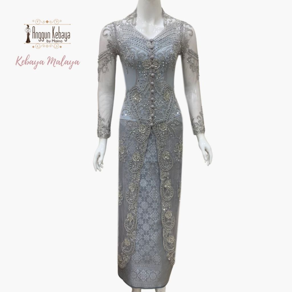 ANGGUN Kebaya - Besanan Kebaya | Proposal Kebaya | Sequin Tile Long ...