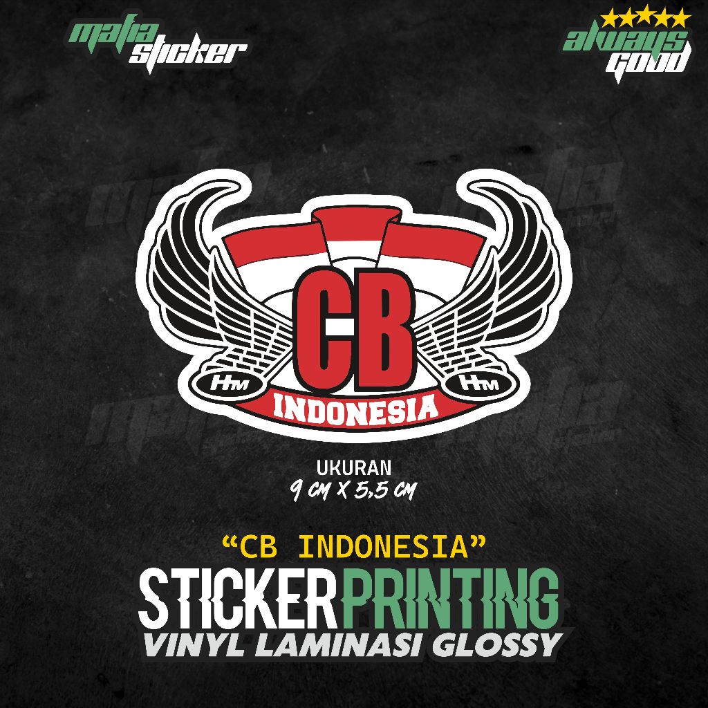 Cb INDONESIA LOGO PRINT STICKER/STICKER | Shopee Malaysia
