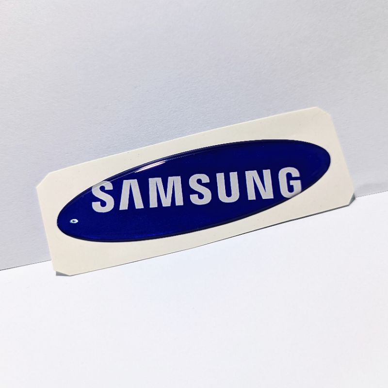 Flexible resin embossed sticker Emblem with samsung logo | Shopee Malaysia