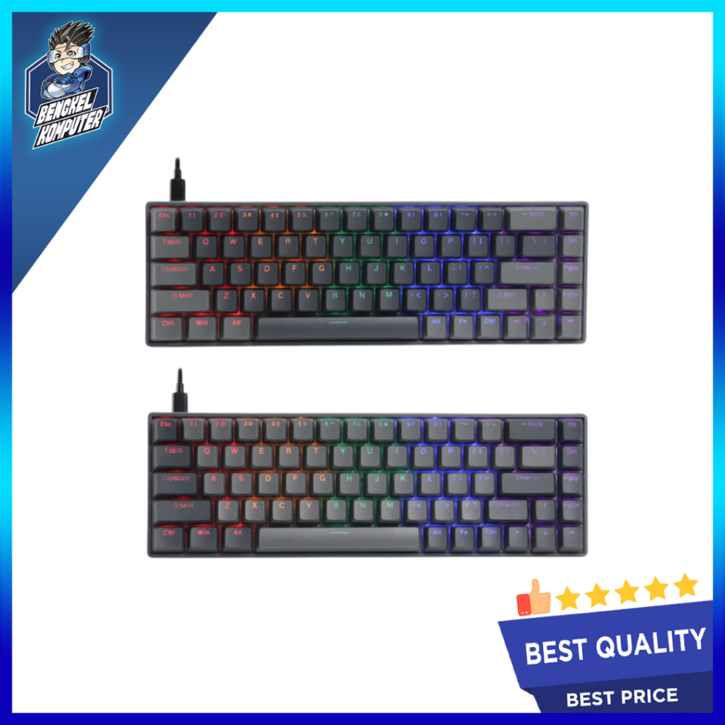 Rexus HEROIC KX3 BLACK GRAY/GREY BLACK MECHANICAL GAMING KEYBOARD ...