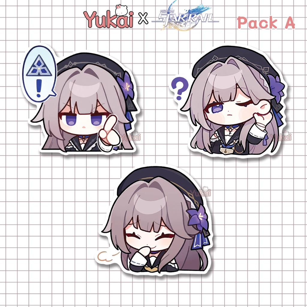 Herta Honkai Star Rail (HSR) Premium Pack Sticker, Waterproof Anime ...